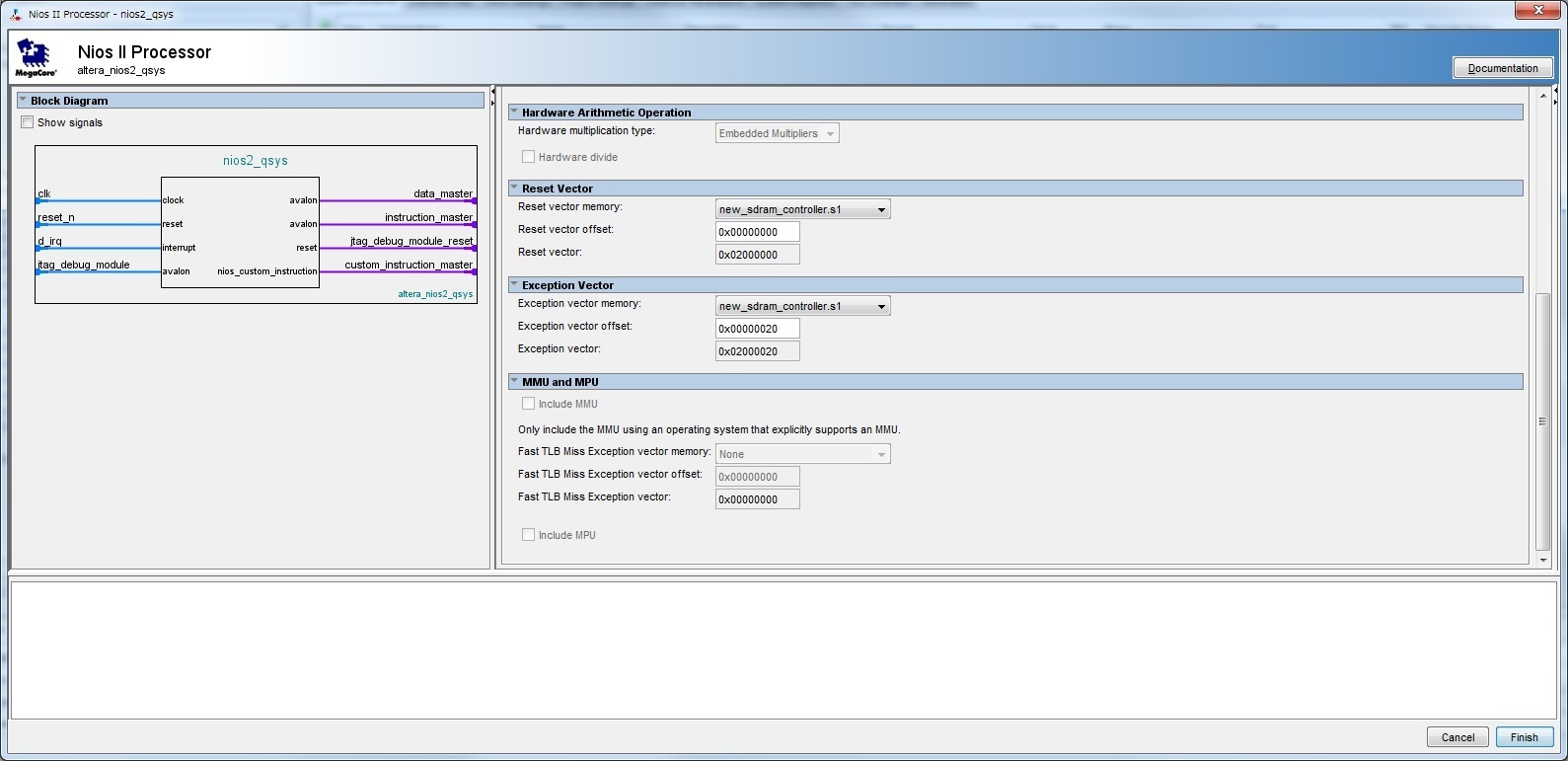 DE0 Nano で FPGA を勉強する （Qsys と NIOS II embeded CPU）: SDR で BCL を