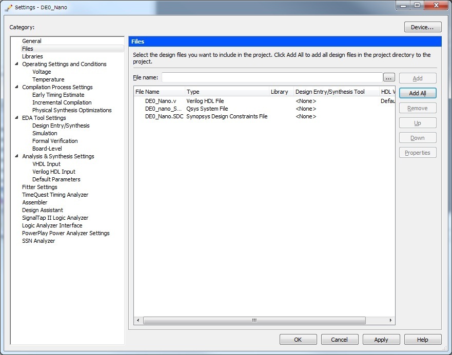 DE0 Nano で FPGA を勉強する （Qsys と NIOS II embeded CPU）: SDR で BCL を