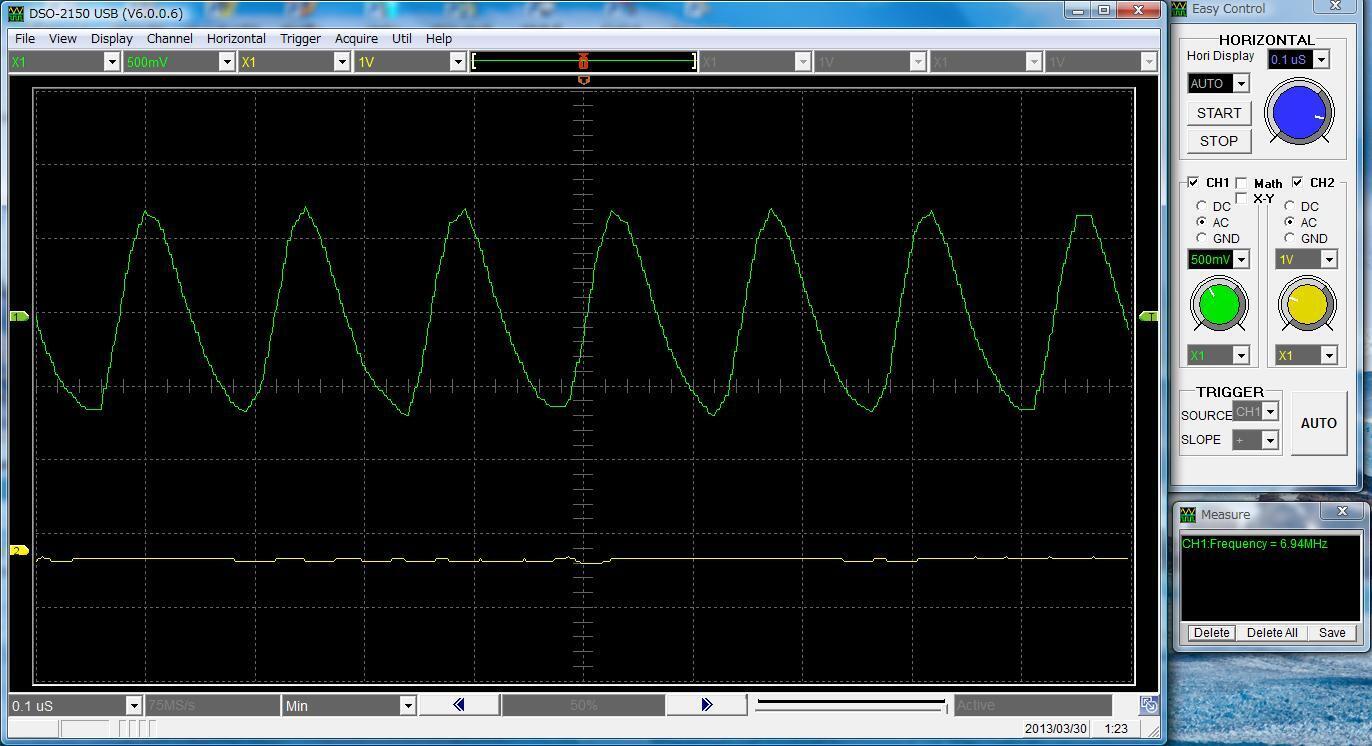 水晶発振子のテスト （無調整発振回路編）: SDR で BCL を