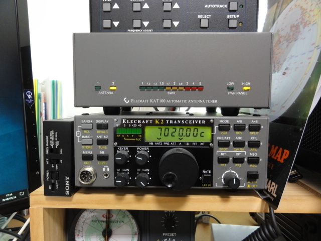 HDSDR + SDR-IQ、K2 の周波数設定: SDR で BCL を