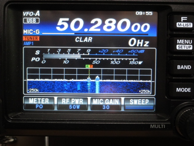 今朝の6mは沖縄と鹿児島が聞こえていました: SDR で BCL を