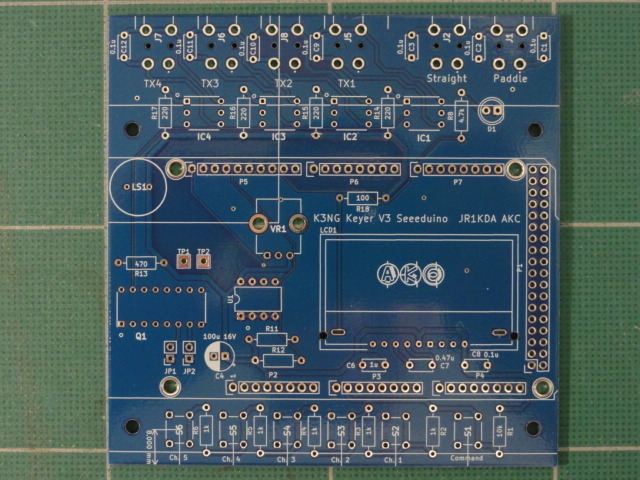 ARM 系 Arduino 対応 K3NG キーヤー基板と Seeeduino XIAO の変換基板が届いた: SDR で BCL を