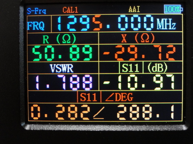 1295MHz Patch Antenna のマッチングを考える （マッチング用のコイルを追加）: SDR で BCL を