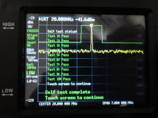tinySA を動かした: SDR で BCL を