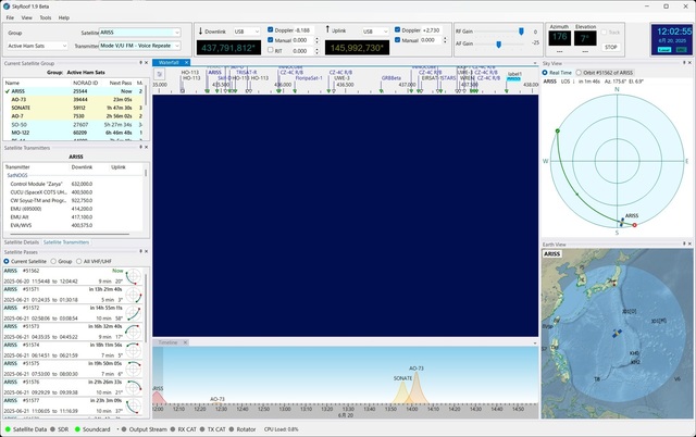 VE3NEA OM がアマチュア衛星通信をサポートするソフトウェアを作っています: SDR で BCL を